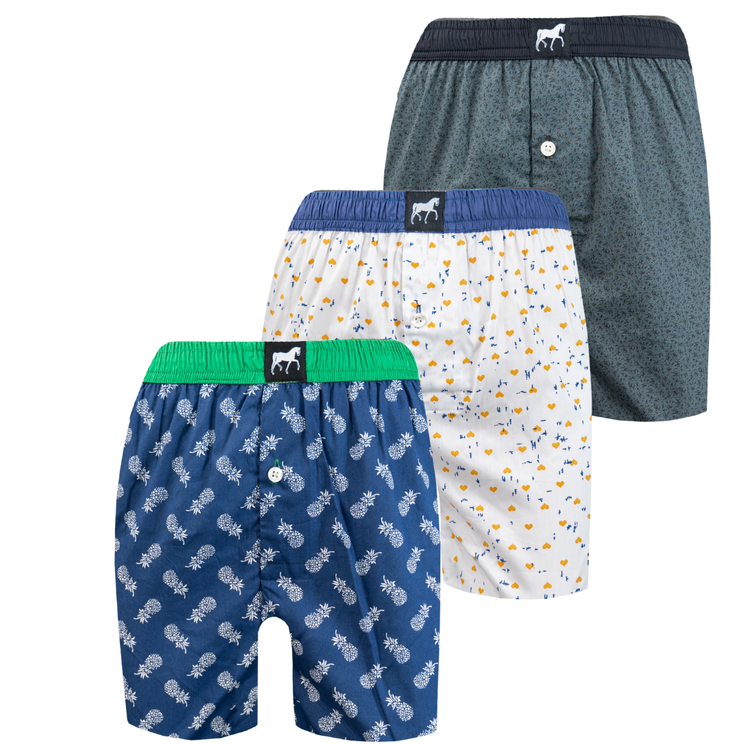 BOXER SHORTS - TURF - 3 PACK – Trotwear